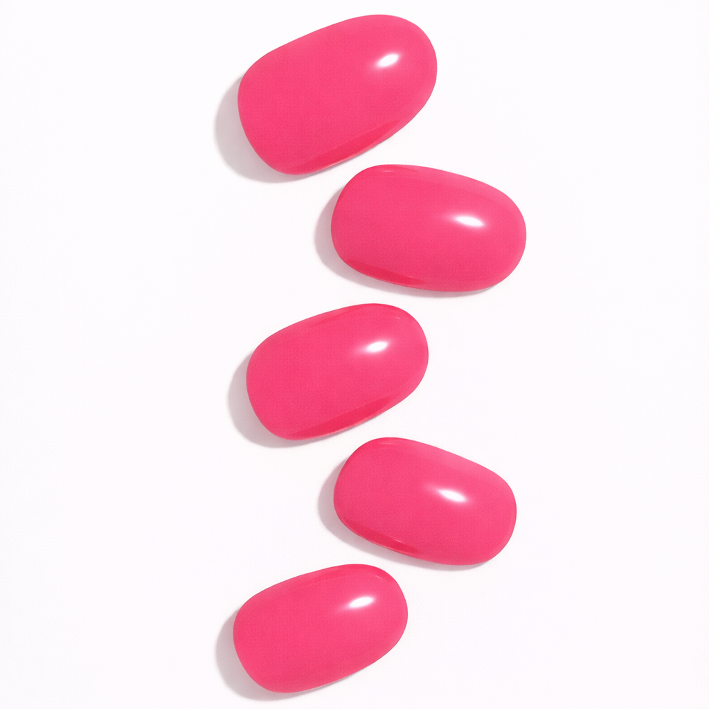 Pink Fizz Stick-On Real Gel Nail Strips - Edamani
